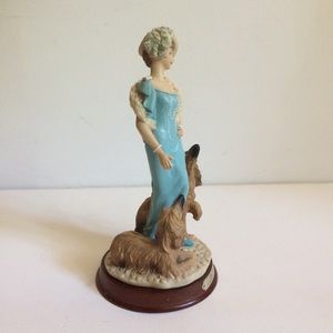 La Verona Collection | Accents | Figurine Lady Of 4s Era Wher 2 Dogs ...